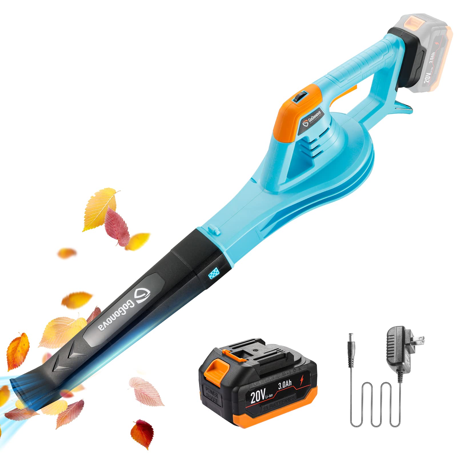 AiDot GoGonova Cordless Leaf Blower and Vacuum Cleaner-140CFM