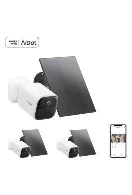 AiDot Winees L1 Outdoor Wireless Solar Security Camera - 2K Resolution ...