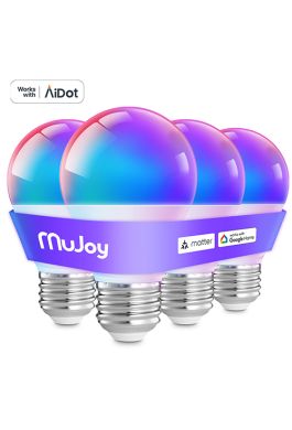 AiDot Mujoy A19 Matter Smart Light Bulbs
