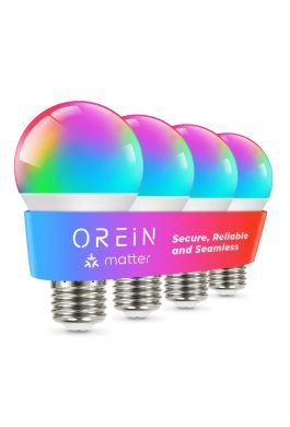 AiDot OREiN A19 Matter Smart Reliable WiFi Light Bulbs
