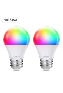 AiDot Winees A19 RGBW Smart WiFi Light Bulbs