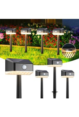 AiDot Linkind Solar Pathway Lights with PIR Sensor