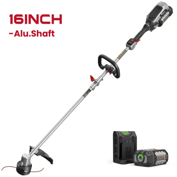 Enhulk 58V Max 16 Inch String Trimmer with Carbon Fiber Split Shaft