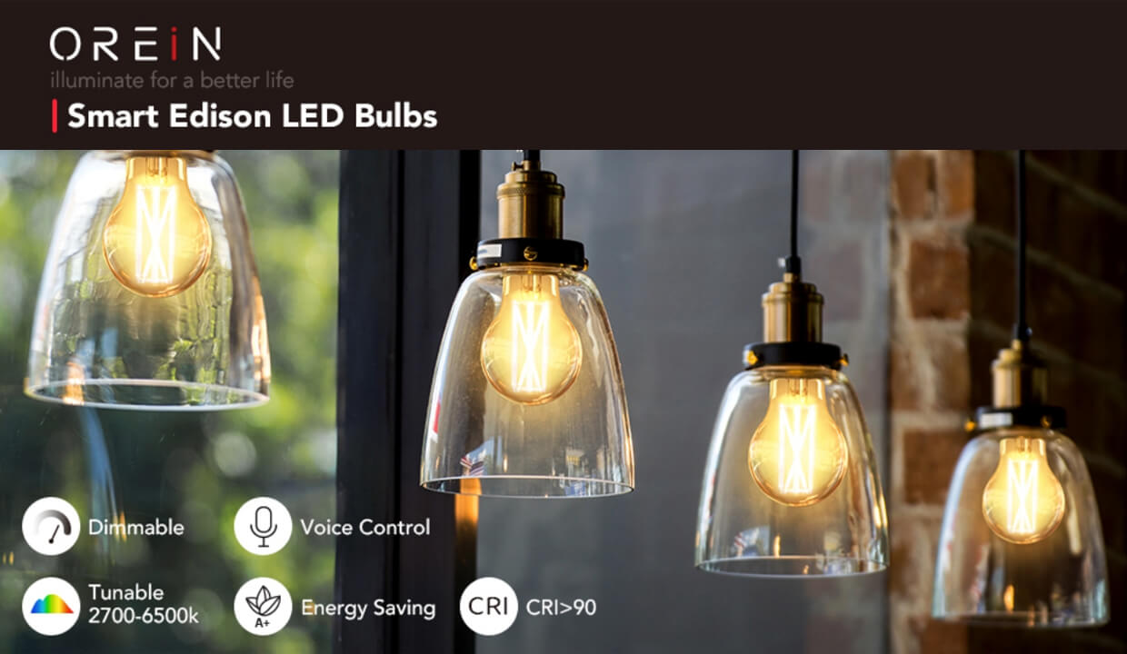 AiDot Orein Smart Edison Light Bulbs with Smart Button